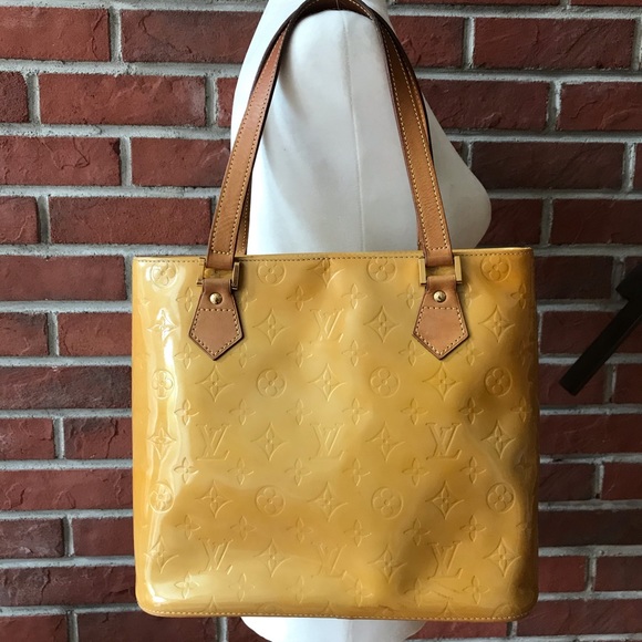 Louis Vuitton Vernis Yellow Bag | semashow.com